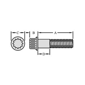 SHORT HEAD BOLT 1241855